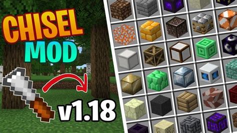 CHISEL MOD Para MINECRAFT PE 1 18 Chisel ADDON Para Minecraft PE 1 18 1000 Mil Bloques 2022