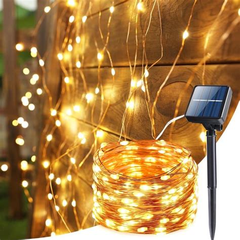 Led Lichtketting Buiten Op Zonne Energie 150 Lichten Warm Wit 15 Meter