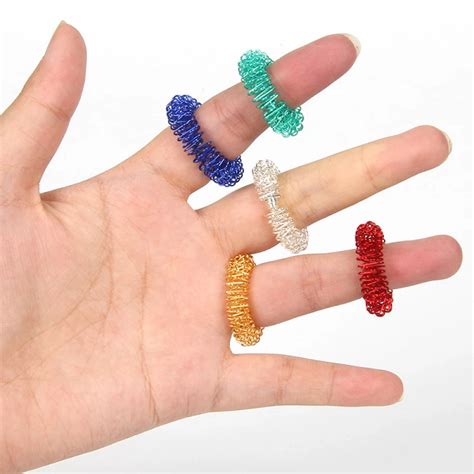 Acupressure Spiky Sensory Finger Massage Rings
