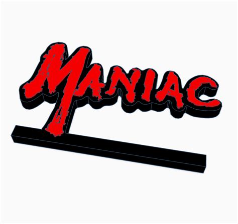 Archivo Stl Maniac Logo Display By Maniacmancave D Modelo Para