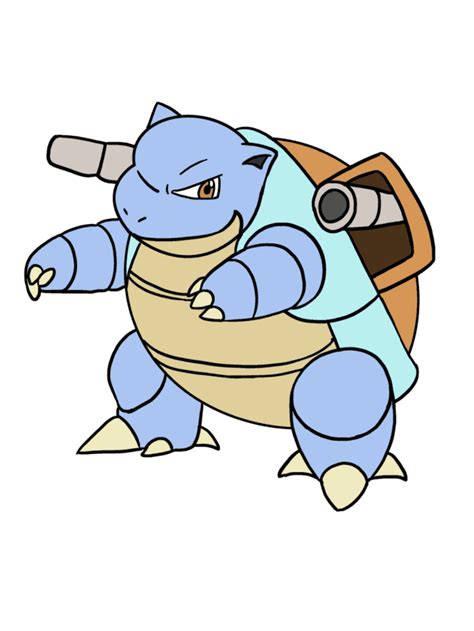 Easy Blastoise Pokémon Step by Step Tutorial Easy Drawing Guides