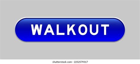 Blue Color Capsule Shape Button Word Stock Vector Royalty Free