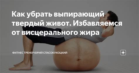 Как убрать выпирающий твердый живот Избавляемся от висцерального жира Фитнес тренер Юрий