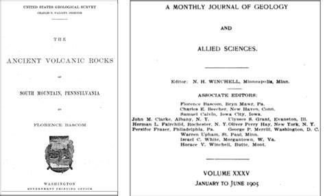 Florence Bascom 1862 1945 Geological Digressions