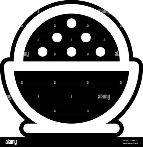 Rice Icon Black Vector Illustration Stock Vector Image And Art Alamy