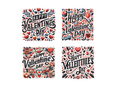 Happy Valentines Day Typography Vector Graphic By Jubayer Designer