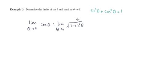 trigonometric limits overview numerade