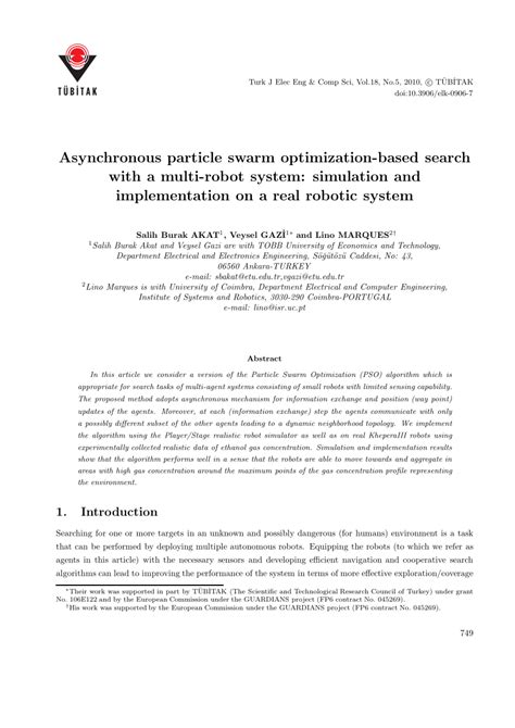 Pdf Asynchronous Particle Swarm Optimization Based Search With A