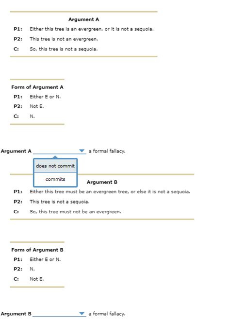 4 formal fallacies 1fallacious arguments involve