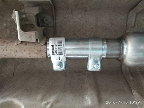 Замена резонатора. — Renault Megane II, 1,6 л, 2006 года | своими ...