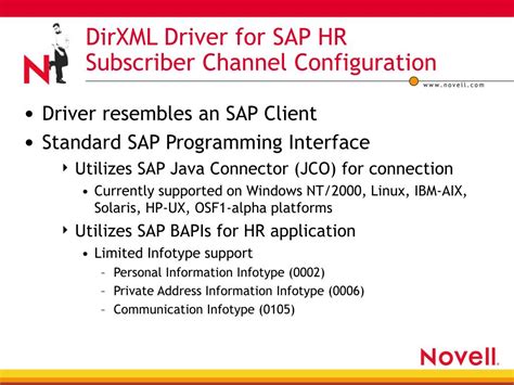 Ppt Configuring Dirxml™ Drivers For Erp Systems Powerpoint