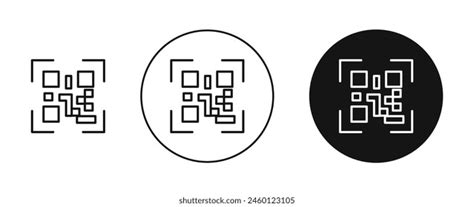 Qr Code Icon Set Scan Qrcode Stock Vector Royalty Free 2460119209 Shutterstock