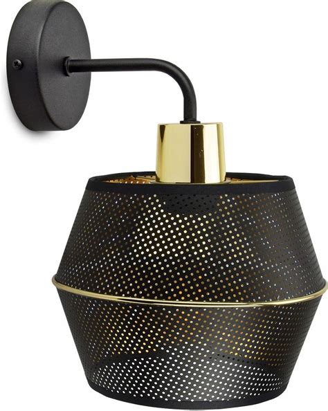 Lampa Luxolar Lampa Ścienna Kinkiet Ażurowy Biały Czarny Złoty LAMPAŚCIENNAKINKIET973K1