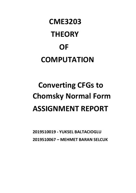Github Baro35converting Cfgs To Chomsky Normal Form
