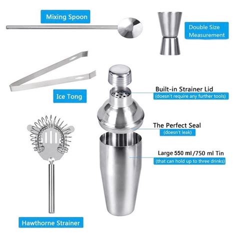 Personalised Cocktail Set Engraved Cocktail Shaker Custom Etsy