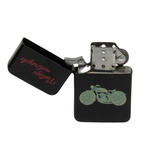Isqueiro Pavio Pedra Vintage Motorcycle Tabacaria Shop