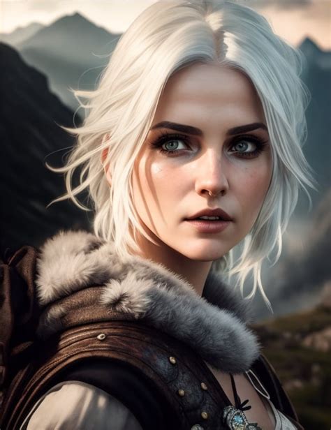 Ai Generated Portrait Of Ciri R Thewitcher3