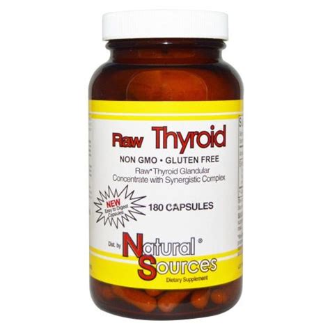 Natural Sources Raw Thyroid 180 Caps