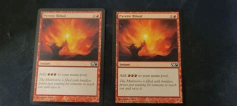 Mtg Pyretic Ritual X2 Nm ~m11 Magic The Gathering Free Shipping Ebay