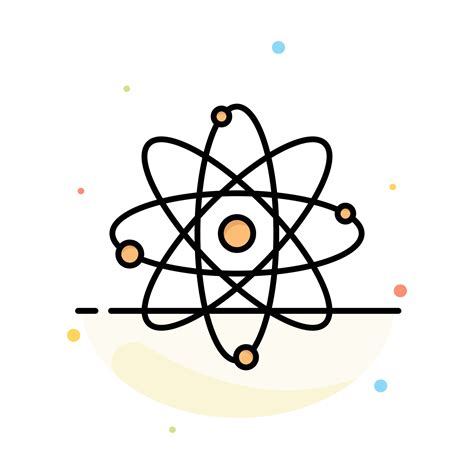 Atom Chemistry Molecule Laboratory Abstract Flat Color Icon Template 13336300 Vector Art At Vecteezy
