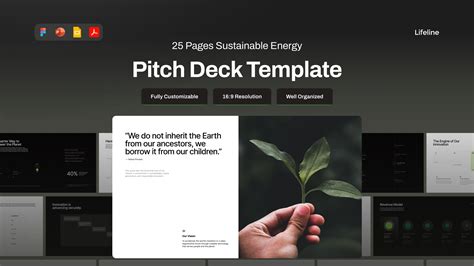 Sustainable Energy Pitch Deck Lifeline Figma