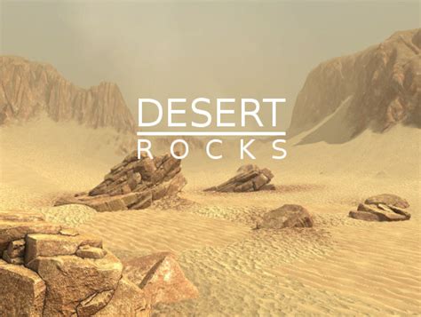 Desert Rocks and Terrain Set 3D 风景 Unity Asset Store