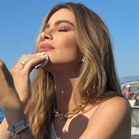 Sofia Vergara Wows In White Swimsuit During Sun Soaked Getaway To Capri