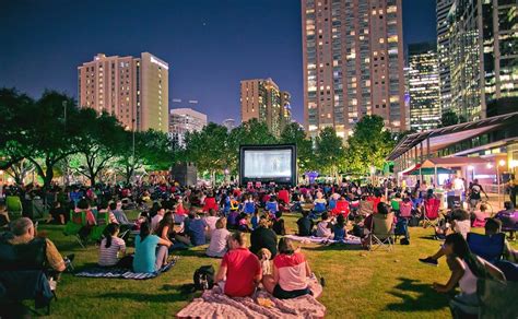 Bank Of Americas Screen On The Green Are We There Yet Discovery Green