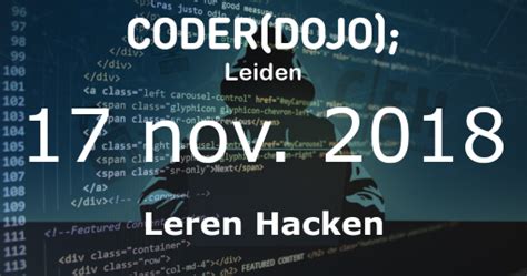 Coderdojo Leiden Leren Hacken November Coderdojo Leiden