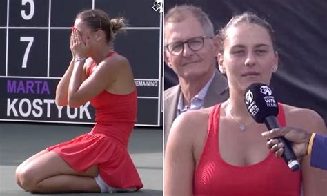 Ukrainian Tennis Star Marta Kostyuk Refuses To Shake Russian Opponent S Hand Daily Mail Online