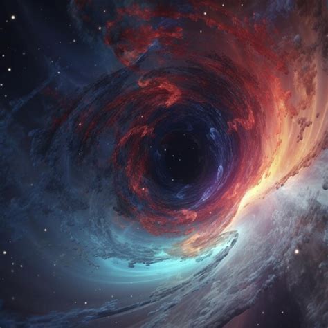 Premium AI Image | Arafed image of a spiral in the center of a galaxy generative ai