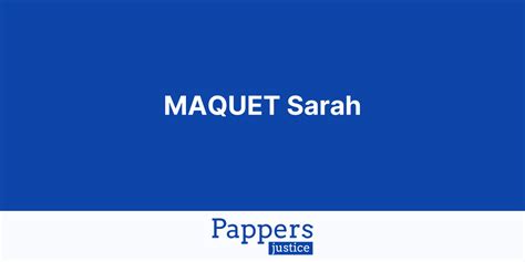 Maître Maquet Sarah Avocat Toulouse 31400 Pappers Justice