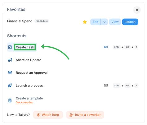 Create A One Off Task Tallyfy Pro