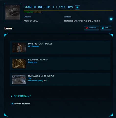 Wts Crusader Industries Hercules Starlifter A2 With Lti 400 Rstarcitizentrades