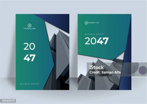 Templat Desain Sampul Buku Perusahaan Desain Laporan Tahunan Modern