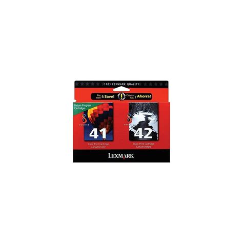 LEXMARK MULTIPACK 41 42 Cartouches Jet D Encre Couleur Et Noire D Origine