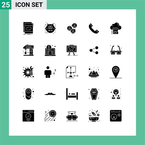 Set Of 25 Modern Ui Icons Symbols Signs For Sd Phone Focus Group Contact Modern Editable Vector