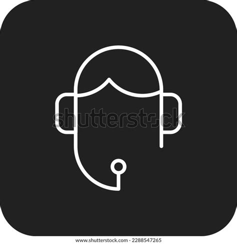 Customer Service Business Icon Black Filled Stock Vector Royalty Free