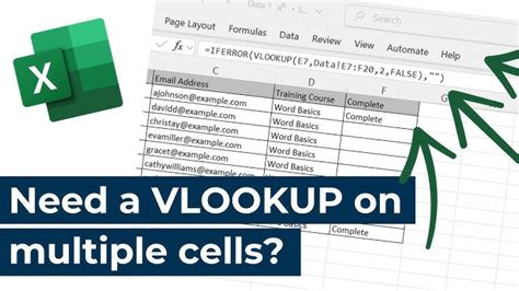 Excel Vlookup Tutorial Example Practice Exercises