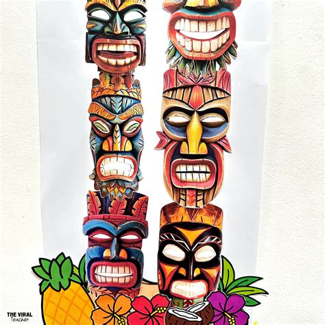 Building A Hawaiian Tiki Pole Craft And Writing Activities This Aapi
