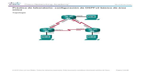 Práctica De Laboratorio Configuración De Ospfv2 Básico De Labpráctica De Laboratorio