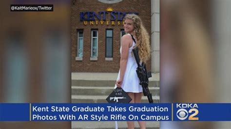Kent State Graduates Photos With Ar 10 And Cap Go Viral