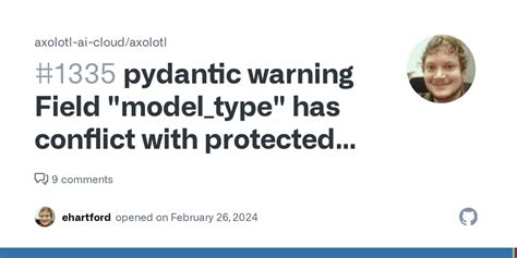 Pydantic Warning Field Modeltype Has Conflict With Protected Namespace Model · Issue