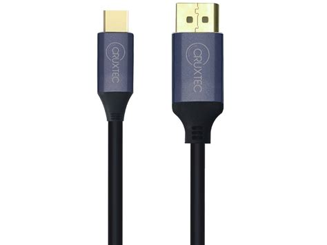 Cruxtec Mdd Bk Mini Displayport Male To Dp Male Cable M Black K Hz Monitor Cables
