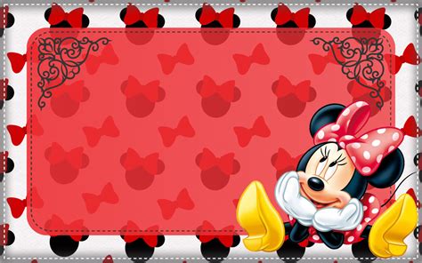 Etiqueta Escolar Minnie Vermelha 1 2 Origamiami