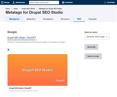 Drupal SEO Studio AI Generated Meta Tags Drupal Org