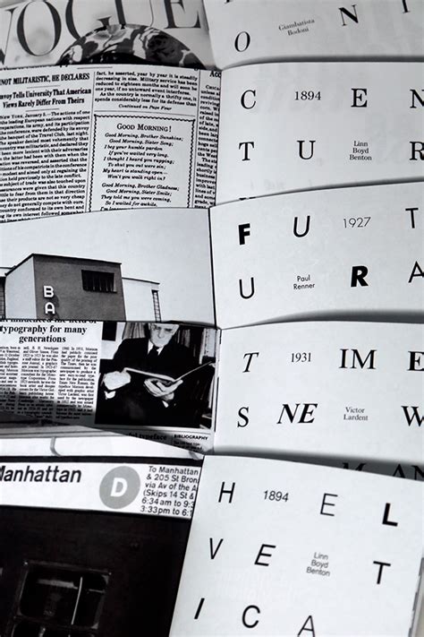 Massimo Vignelli Zines Five Essential Typeface Behance