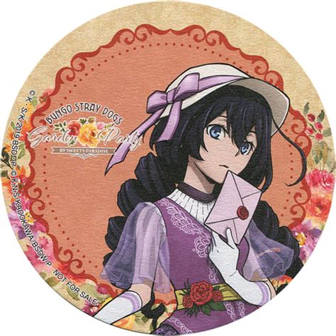 駿河屋 泉鏡花等身 オリジナルコースター 「文豪ストレイドッグス×sweets Paradise 第3弾」 コラボメニュー注文特典