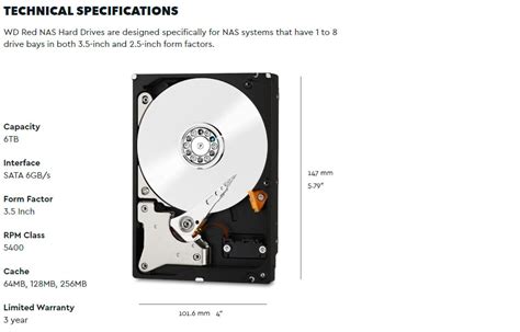 Buy Western Digital WD Red TB WD EFAX In NAS Hard Drive WD EFAX PC Case Gear Australia