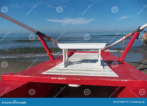 Rescue Rowing Catamaran Stock Image Image Of Launch 227493173